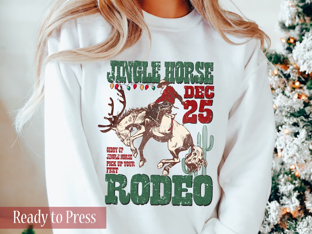 Jingle Horse Rodeo - Ready to Press DTF Transfers - Direct to Film ...