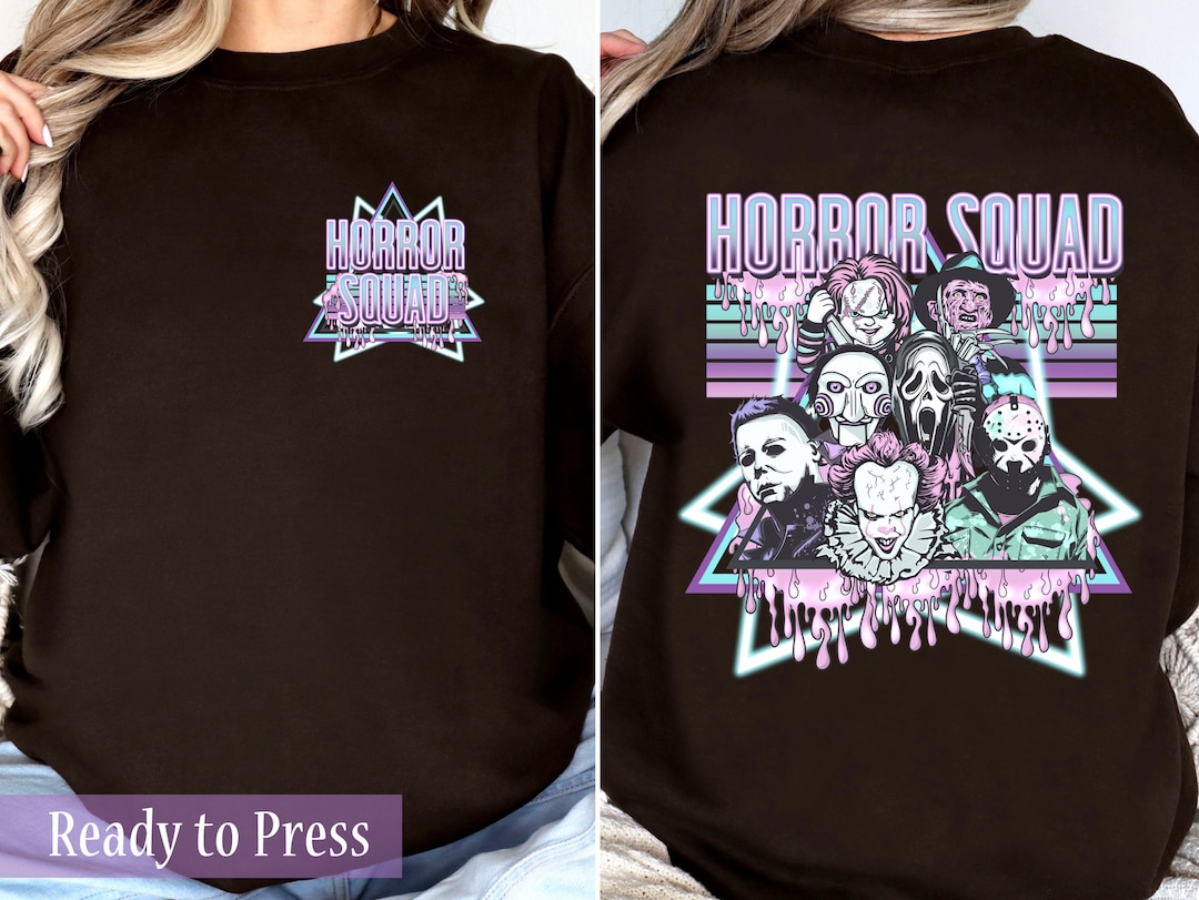Retro Horror Squad Characters - Ready to Press DTF Transfers - Direct ...