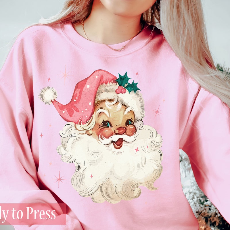 Pink Diamond Art Santa - Etsy