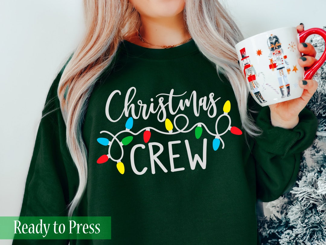 Christmas Crew Christmas Lights - Ready to Press DTF Transfers - Direct ...