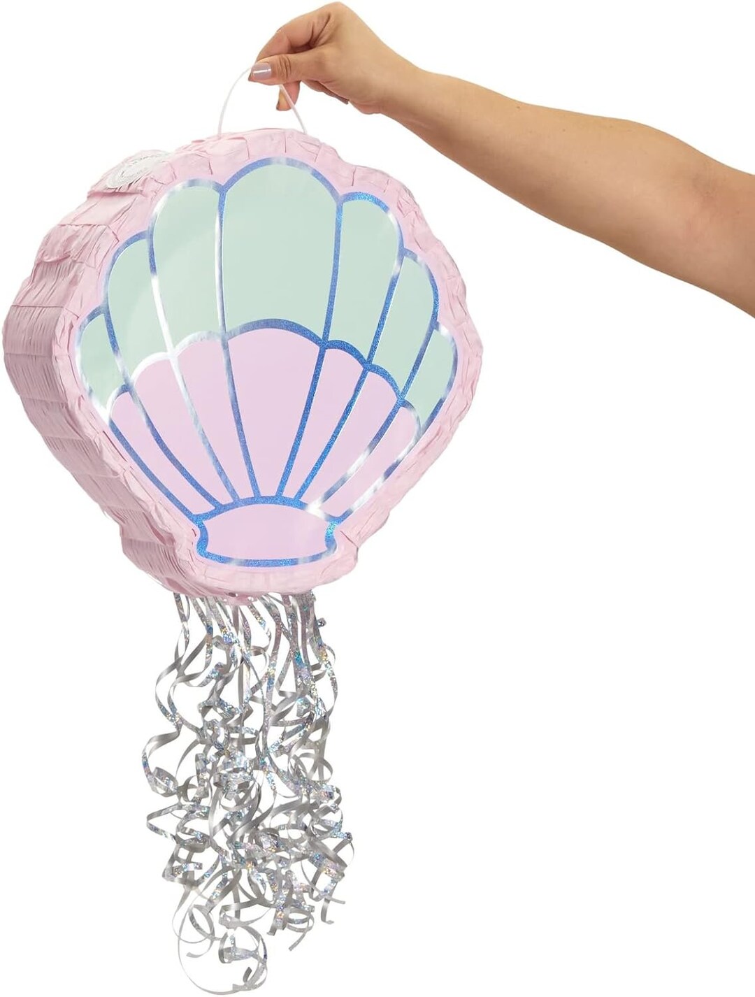 Luxe Under the Sea Mermaid Pull String Seashell Pinata Mermaid Birthday ...