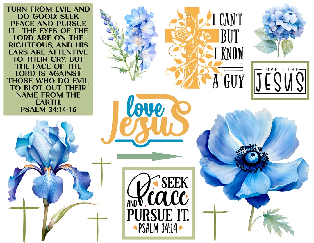 Bible Journaling Printable, Turn From Evil Do Good, Psalm 34:14-16 ...