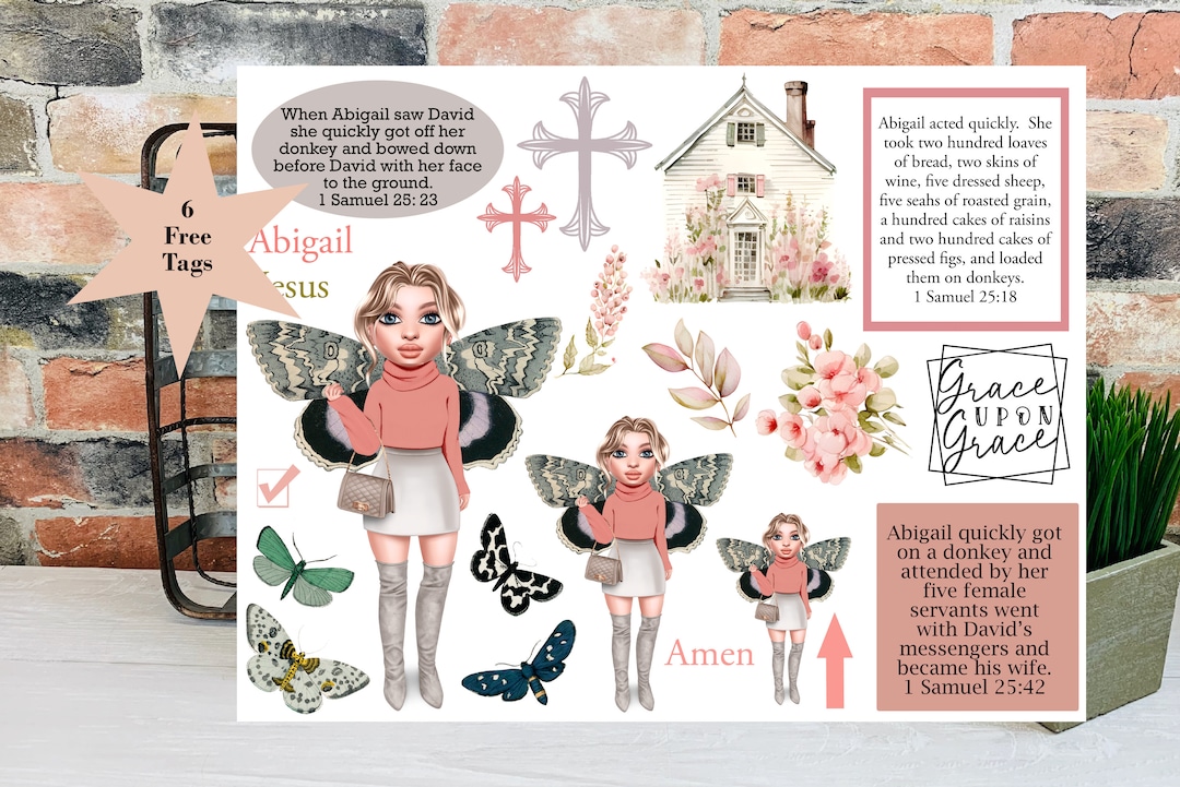 Abigail Bible Journaling Print: Woman of the Bible (digital Download ...