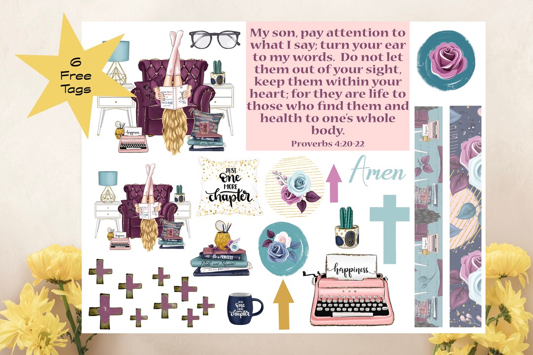 Bible Journaling Printable, Proverbs 4-20 Words Are Life, Prayer ...