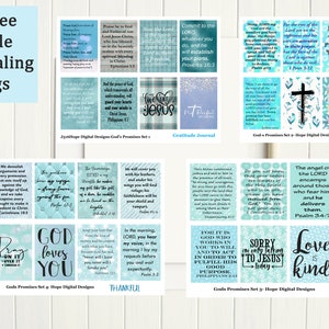 Scripture Cards Bible Journaling Digital Printable Tags/bookmarks ...