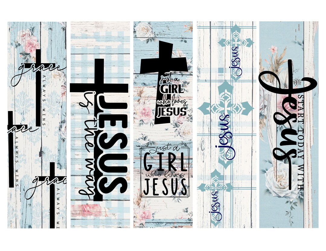 Christian Scripture Bookmarks: Bible Journaling Tags (digital Printable ...