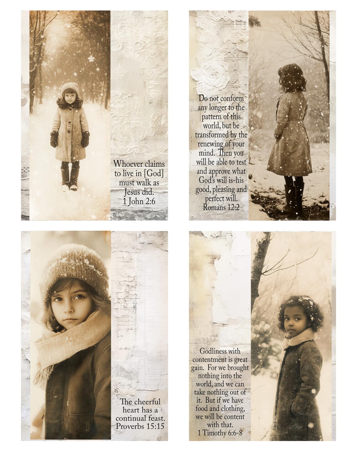 God's Girls Scripture Journal Cards: Christian Faith (digital Download ...