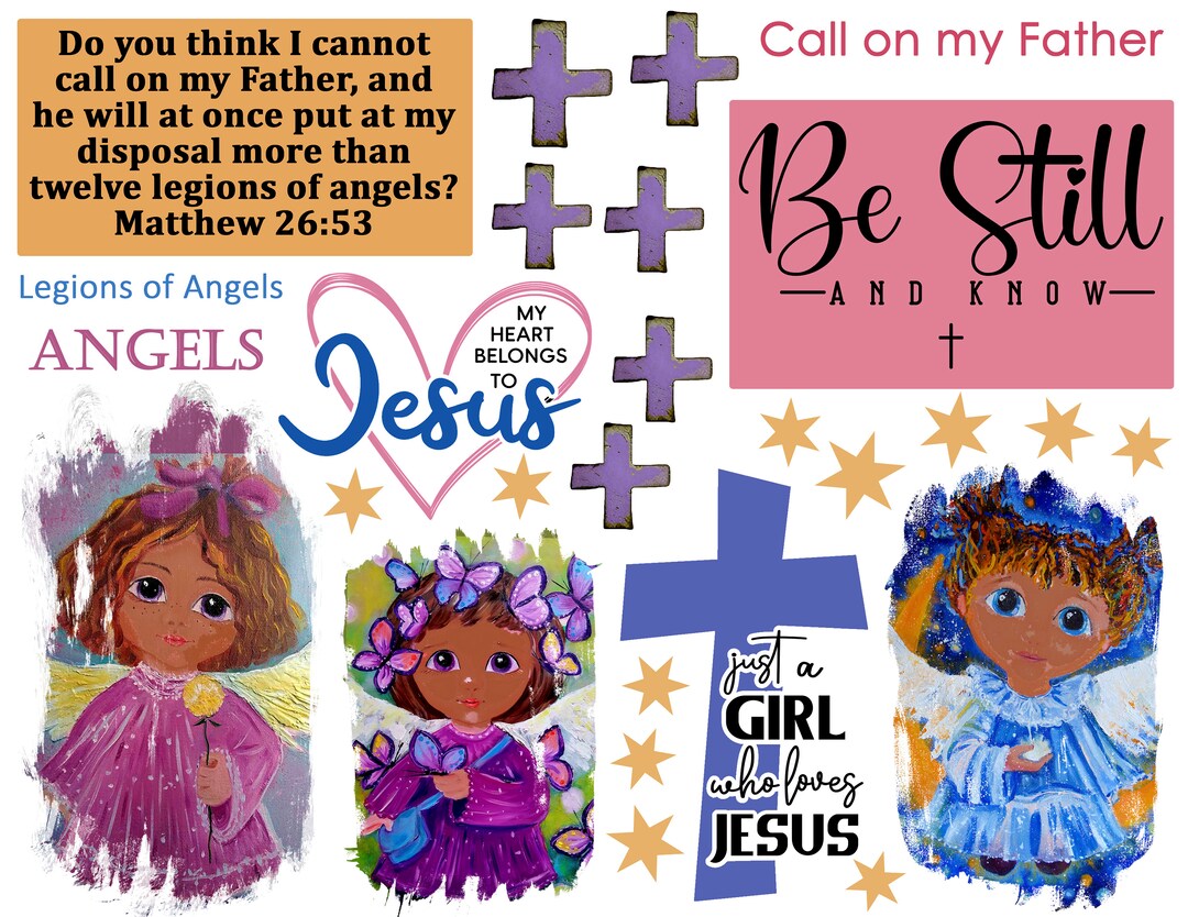 Bible Journaling Printable, Legions of Angels Matthew 26:53, Journaling ...