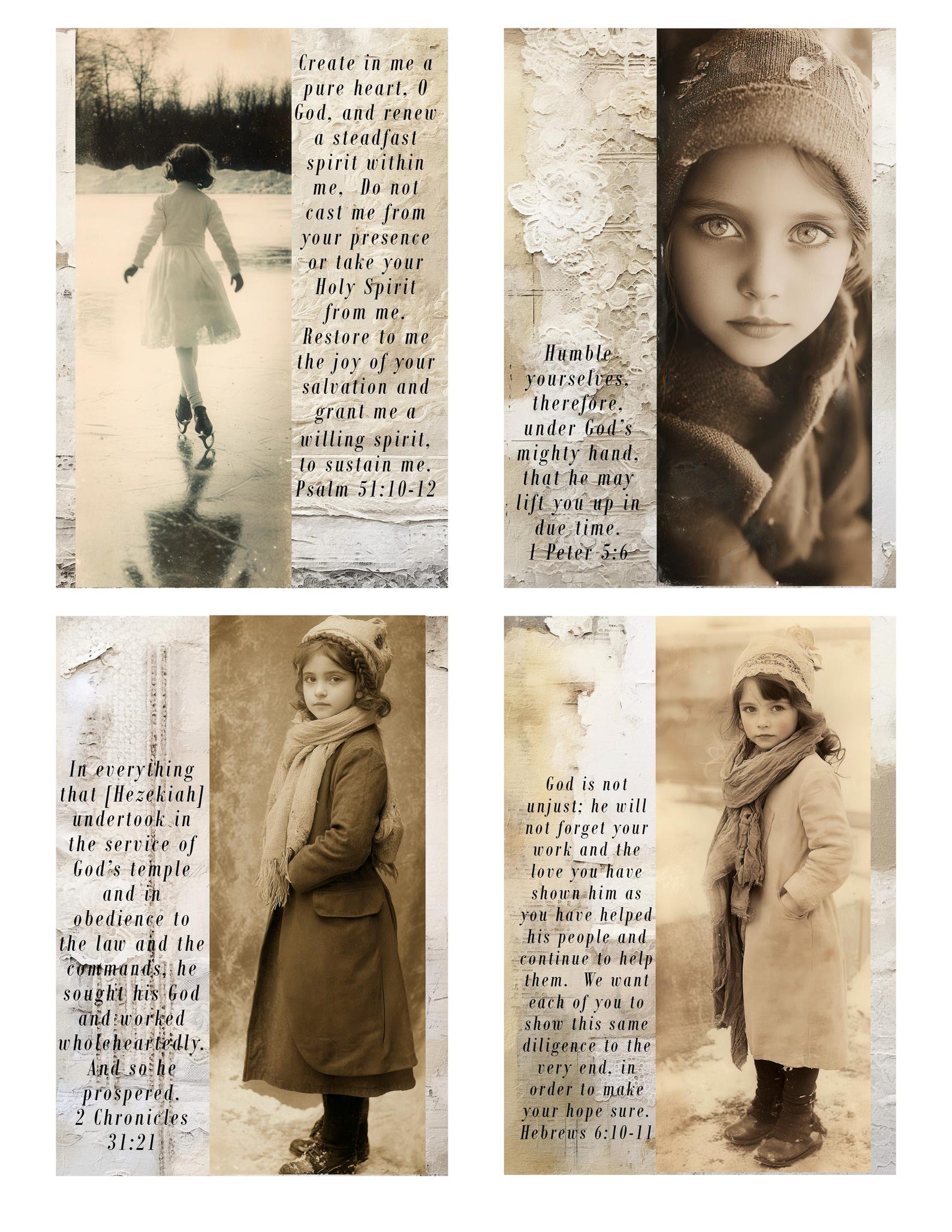 God's Girls Scripture Journal Cards: Christian Faith (digital Download ...