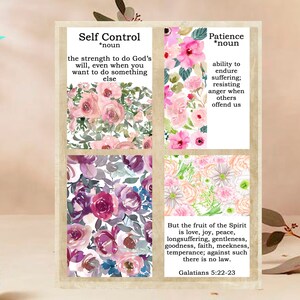 Fruit of the Spirit Scripture Cards: Christian Bible Journaling ...
