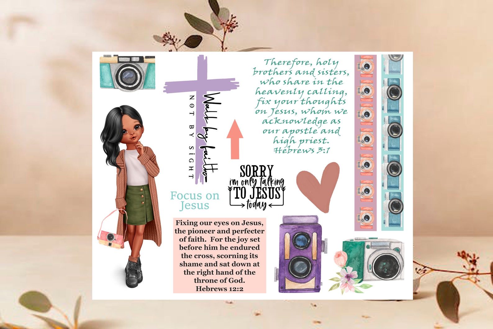 Christian Bible Journaling Digital Printable Page, Bible Journaling ...