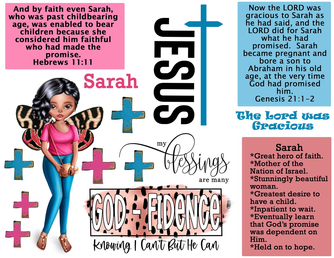 Bible Journaling Printable, Sarah Genesis 21-1-2, Prayer Journaling ...
