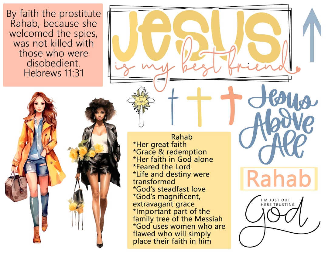 Rahab Hebrews 11:31 Bible Journaling Printable (PDF) - Etsy