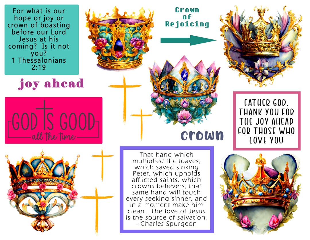 Crown of Rejoicing Bible Journaling Printable (PDF) - Etsy