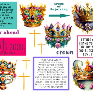 Bible Journaling Printable, Bundle of Crowns, Prayer Journaling, Bible ...