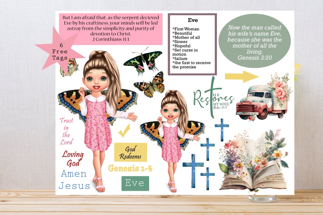 Meet Eve Bible Journaling Printable: Genesis Scripture Art (digital ...
