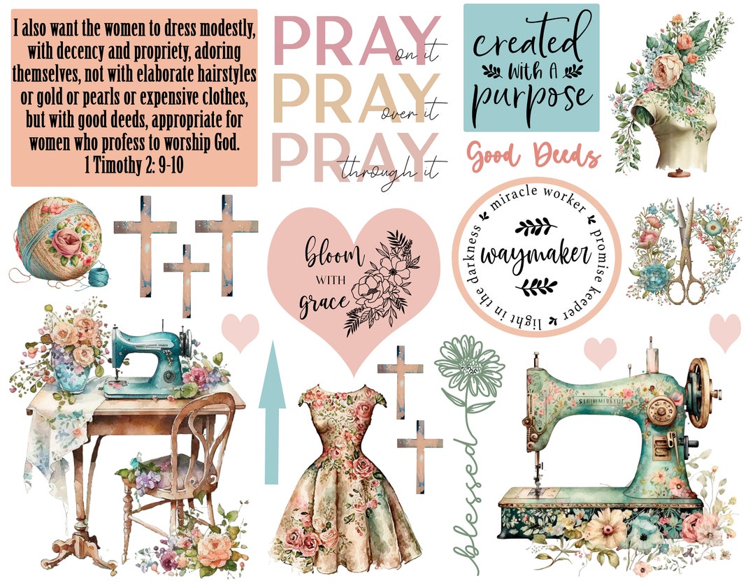 Bible Journaling Printable, Good Deeds 1 Timothy 2:9-10 Journaling ...