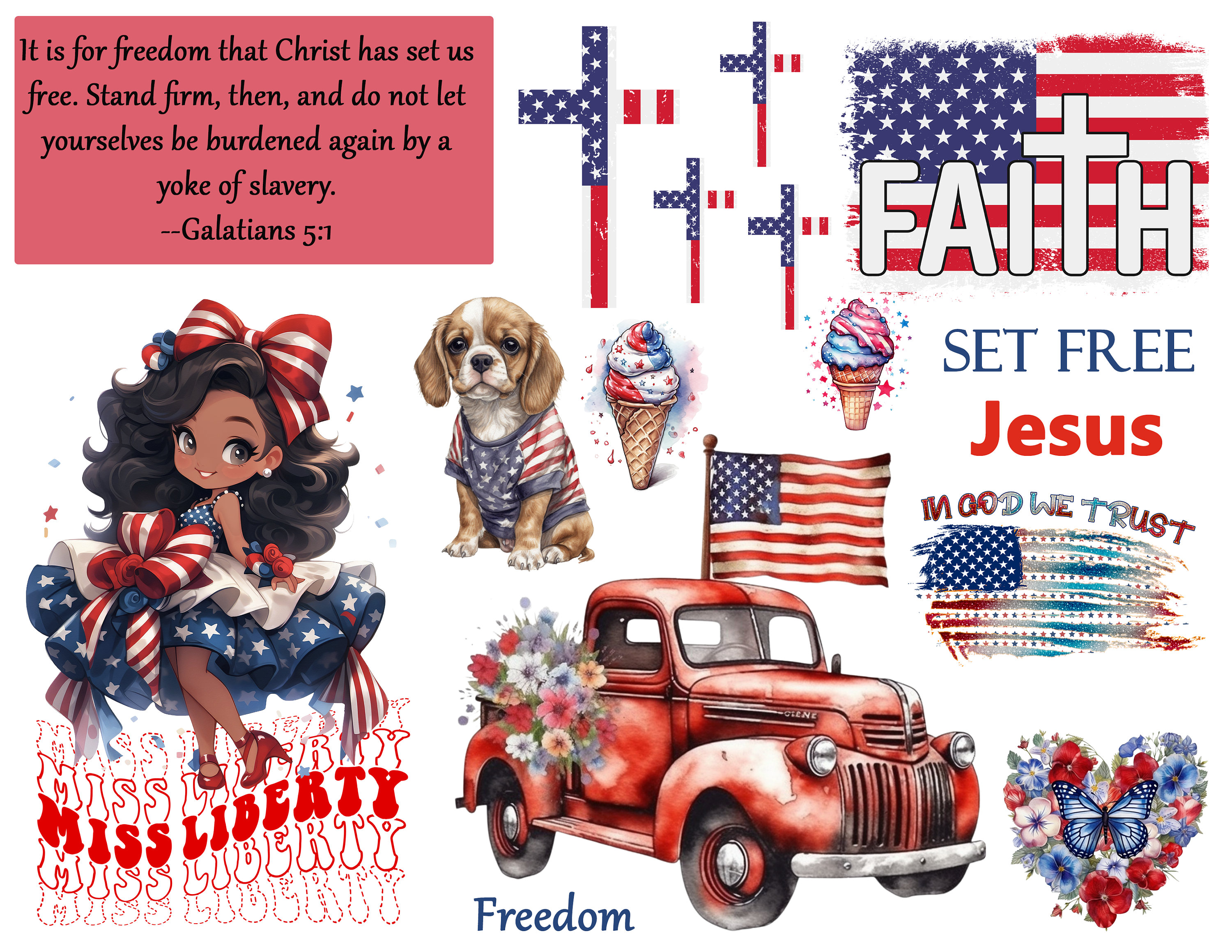 Freedom Galatians 5:1 Bible Journaling Printable (PDF) - Etsy