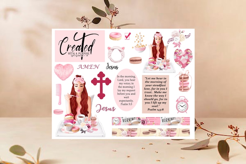 Christian Bible Journaling Printable: Pink Theme, Scripture Verses ...