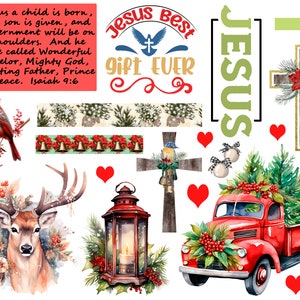 Bible Journaling Printable, XMAS -4 Pages, Set 1, Prayer Journaling ...