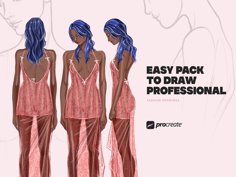 18 COLORED Female Figures 5 Different Skin Tones front / Side / Back ...