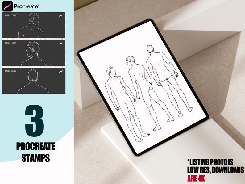 Men Figure Templates front Back, 8 Male Fashion Coqui-colored Skin ...