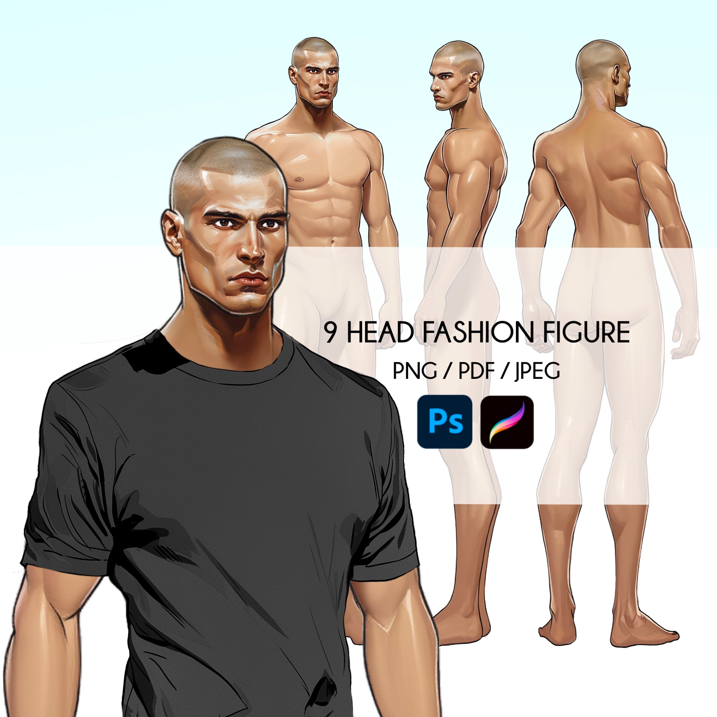 3 Fashion Male Figures 3 Fashion Figure Templates Fashion Coquis ...
