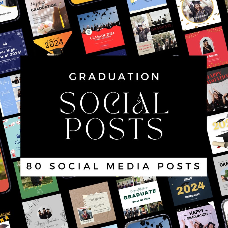 Graduation Instagram Template - Etsy