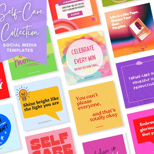 Therapy Social Media Templates - Etsy