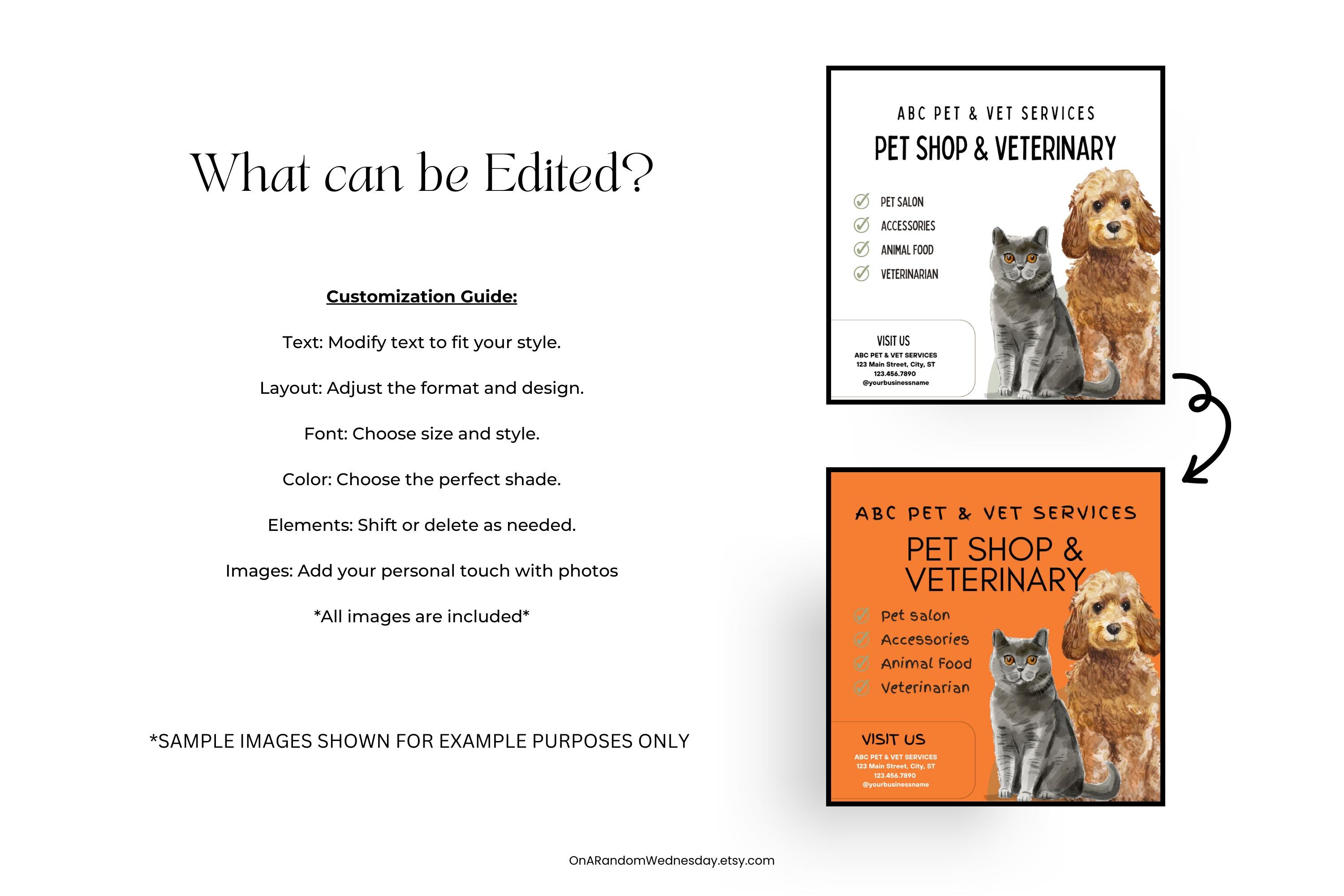 Pet Vet Instagram Templates: Social Media Posts & Stories (digital ...