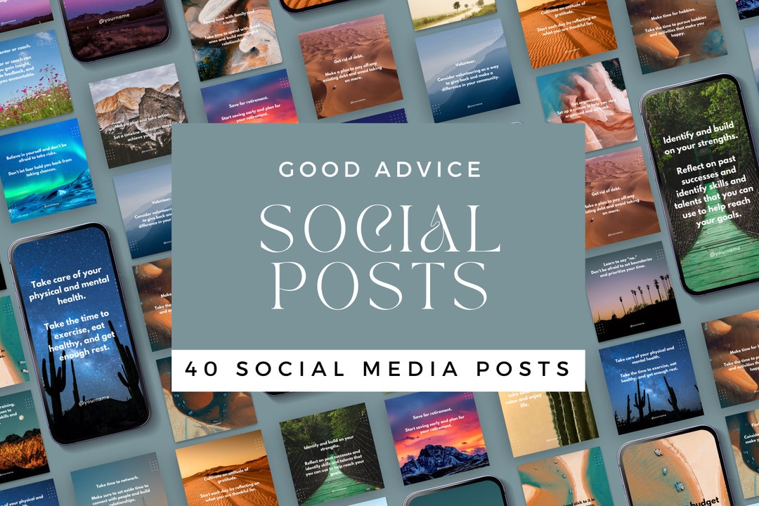 GOOD ADVICE Instagram Template |motivational | Inspirational Template ...