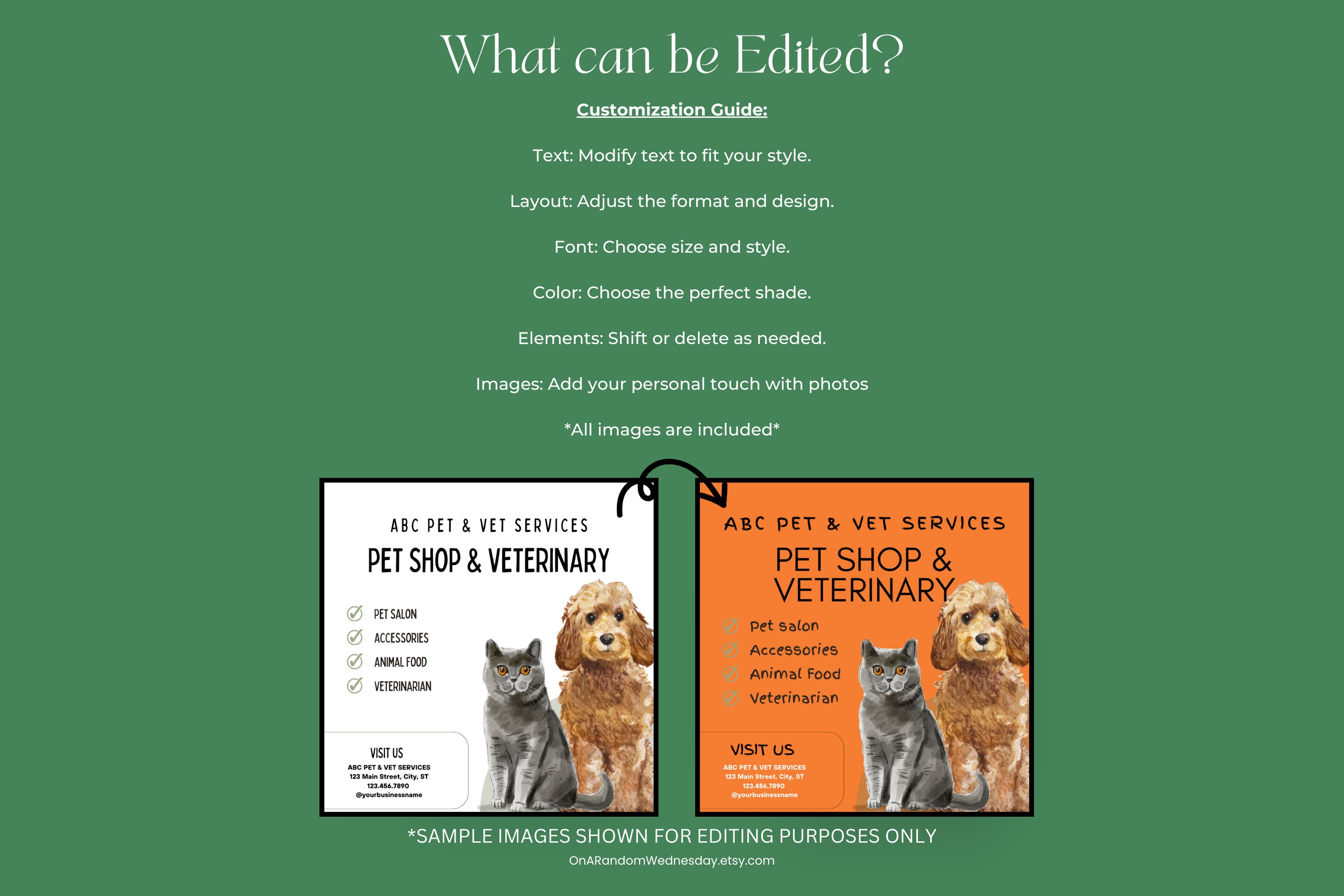 Vet Clinic Instagram Templates: Animal Social Media Posts (canva ...