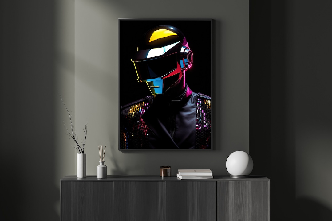 Poster / Canvas / Home Decor Wall Art / High Quality Print Daft Punk - Etsy