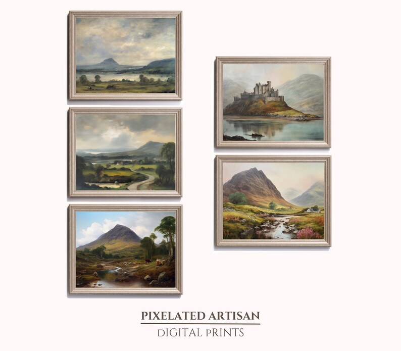 Scottish Highlands Gallery Wall Art Set of 10 (digital Download) - Etsy
