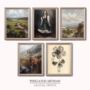 Vintage Ireland Country Gallery Wall Art PRINTABLE SET of 10 | Irish ...