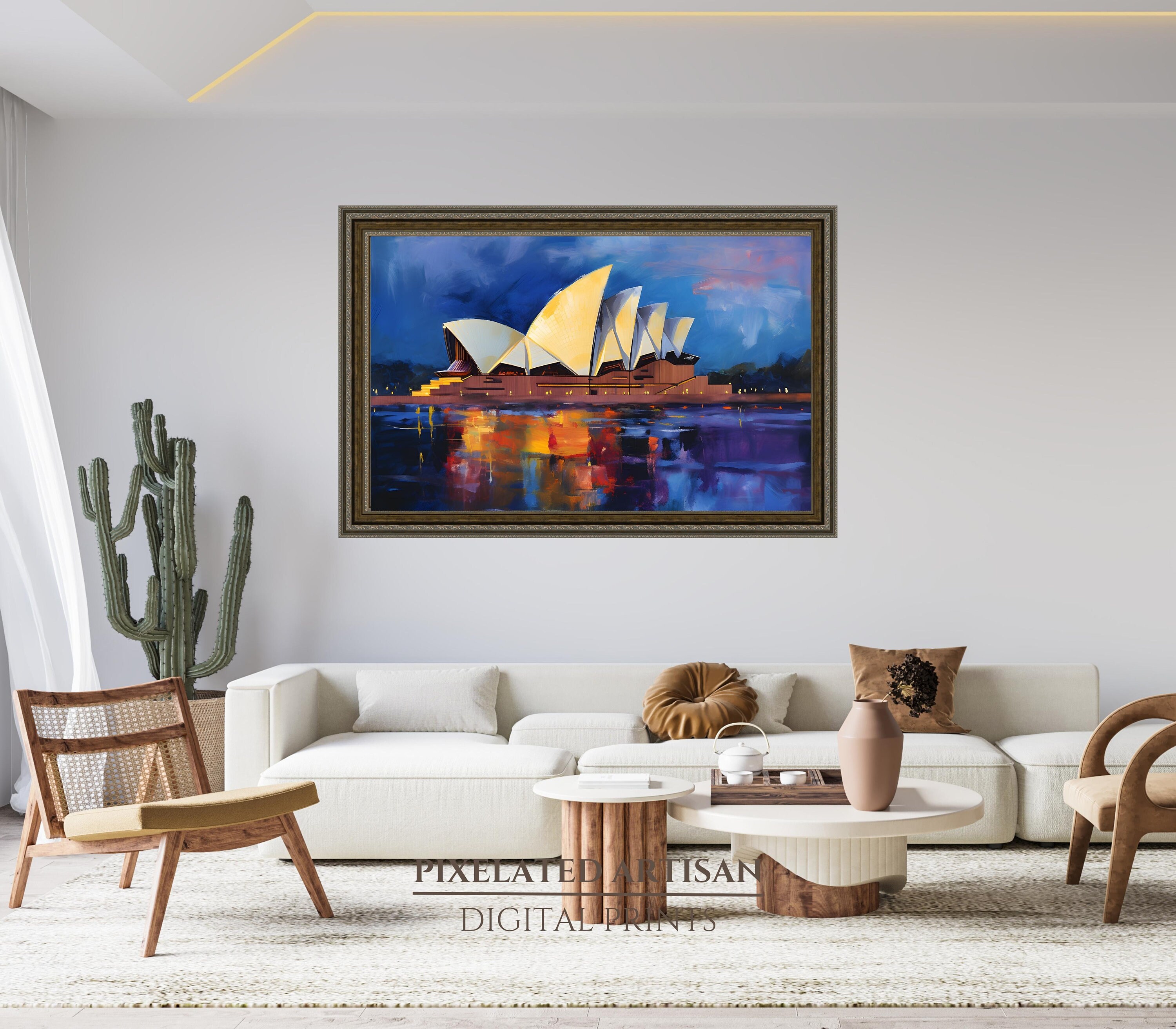 Sydney Opera House Impressionism Painting Digital Download - Etsy