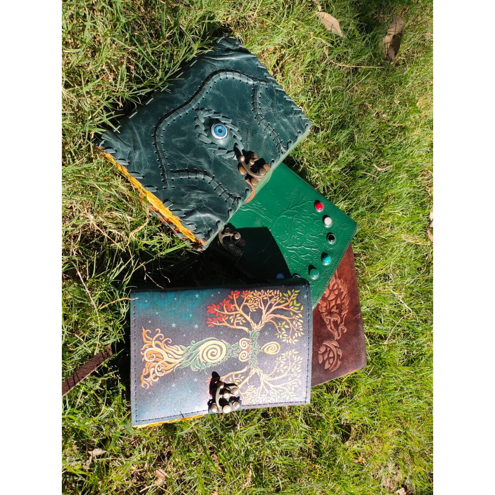 Mother Earth Book of Shadow With Lock Clasp Vintage Handmade - Etsy