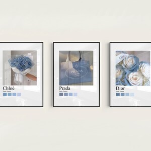 Luxury Set of 3 High End Fashion Wall Art, Poster Print Chic Hypebeast ...