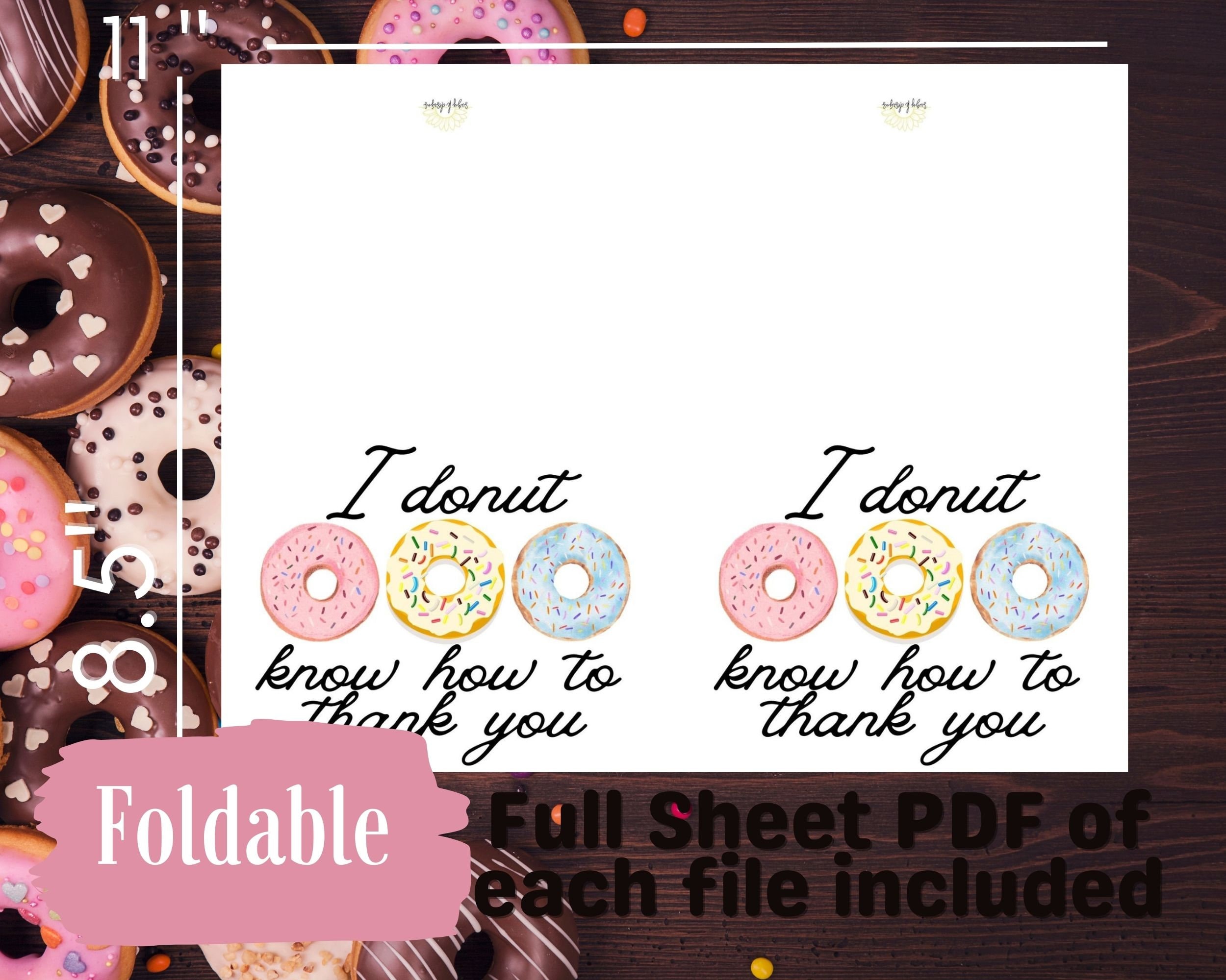 Thank You Food Pun Printable Note Card Bundle, Foldable Funny Thank You ...