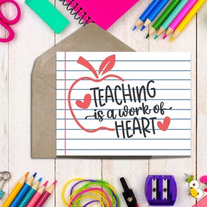 Teacher Appreciation Printable Thank You Card Bundle, Foldable Teacher ...