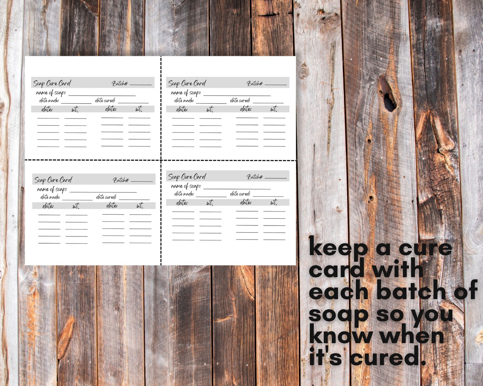 Soap Design Planning Printable Bundle, for a Soap Maker, Soap Business Planning, Soap Cure Card ...