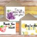Thank You Food Pun Printable Note Card Bundle, Foldable Funny Thank You ...