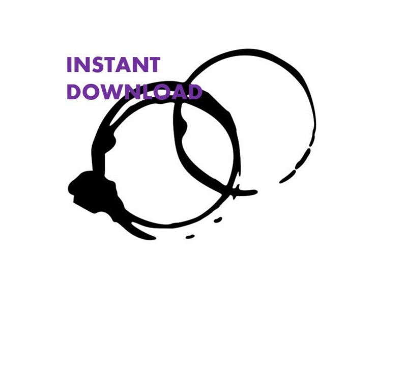 DMB Coffee Rings SVG and PNG Cut Files - Etsy
