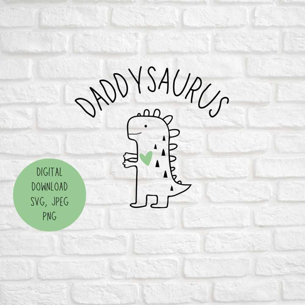 Daddysaurus SVG, Dinosaur SVG, Daddysaurus PNG, Digital Download ...