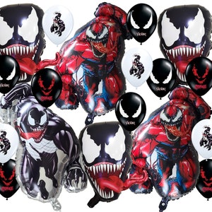 Venom Happy Birthday Party Cupcake Cake Balloon Bracelet Box - Etsy