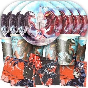 Venom Happy Birthday Party Cupcake Cake Balloon Bracelet Box - Etsy