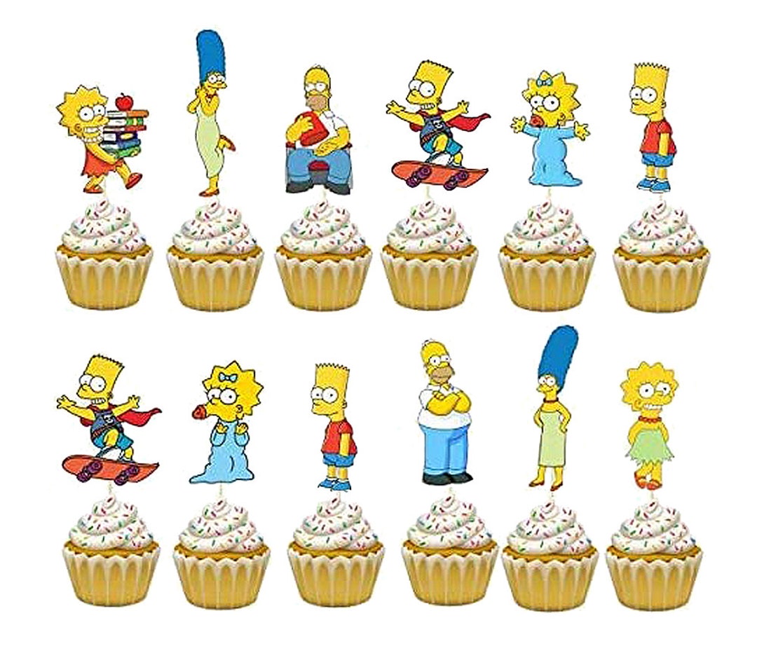 Simpsons Happy Birthday Party Cupcake Cake Balloon Bracelet - Etsy