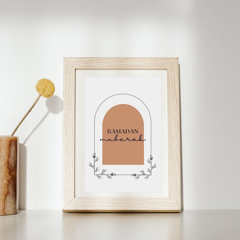 Printable Ramadan Minimalistic Art Frame Decoration Ramadan Decoration ...