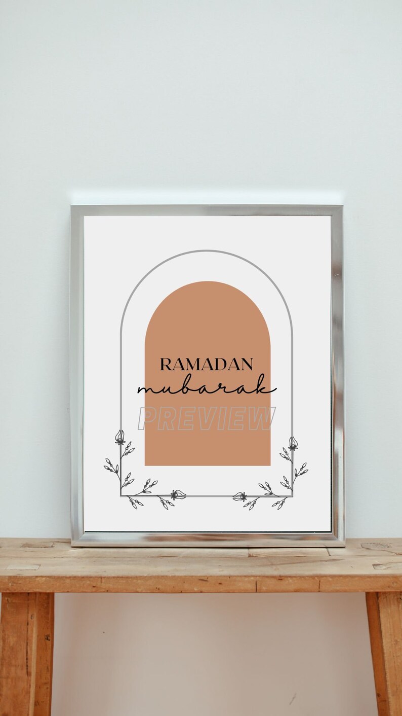 Printable Ramadan Minimalistic Art | Frame Decoration | Ramadan ...