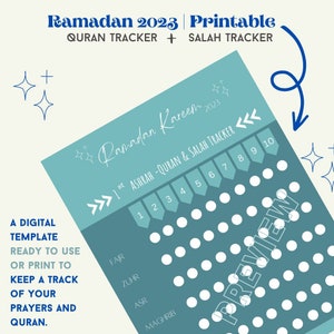 Digital Ramadan Prayer Tracker | Quran Tracker | Printable | Instant ...